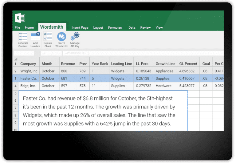 Automated Insights Brings Robot Analyst to Microsoft Excel, Google ... Automated Insights Brings Robot Analyst to Microsoft Excel, Google ...