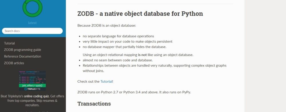 ZODB in 2024 - Reviews, Features, Pricing, Comparison - PAT RESEARCH: B2B Reviews, Buying Guides ...